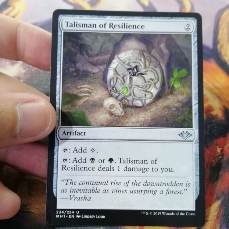 1 Talisman of resilience MH1 modern horizons 1 MTG card commander EDH ...