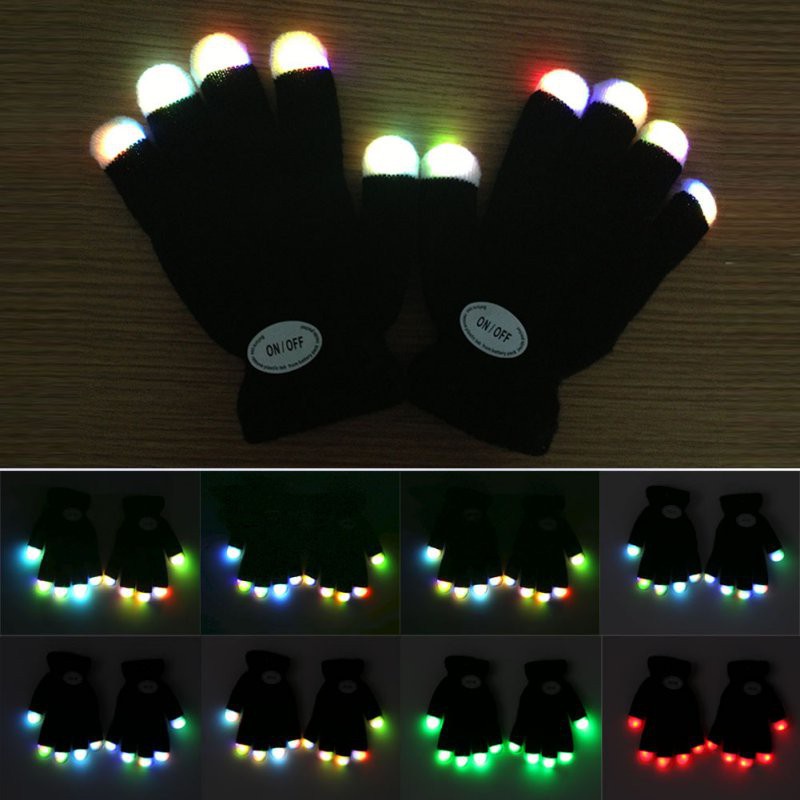 Winners shop:Flashing Fingertip Party Skating Riding Sports LED Gloves ...