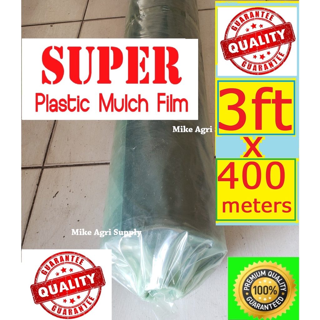 SUPER Plastic Mulch film 1meter x 400meters ( 3 feet x 400 meters ...