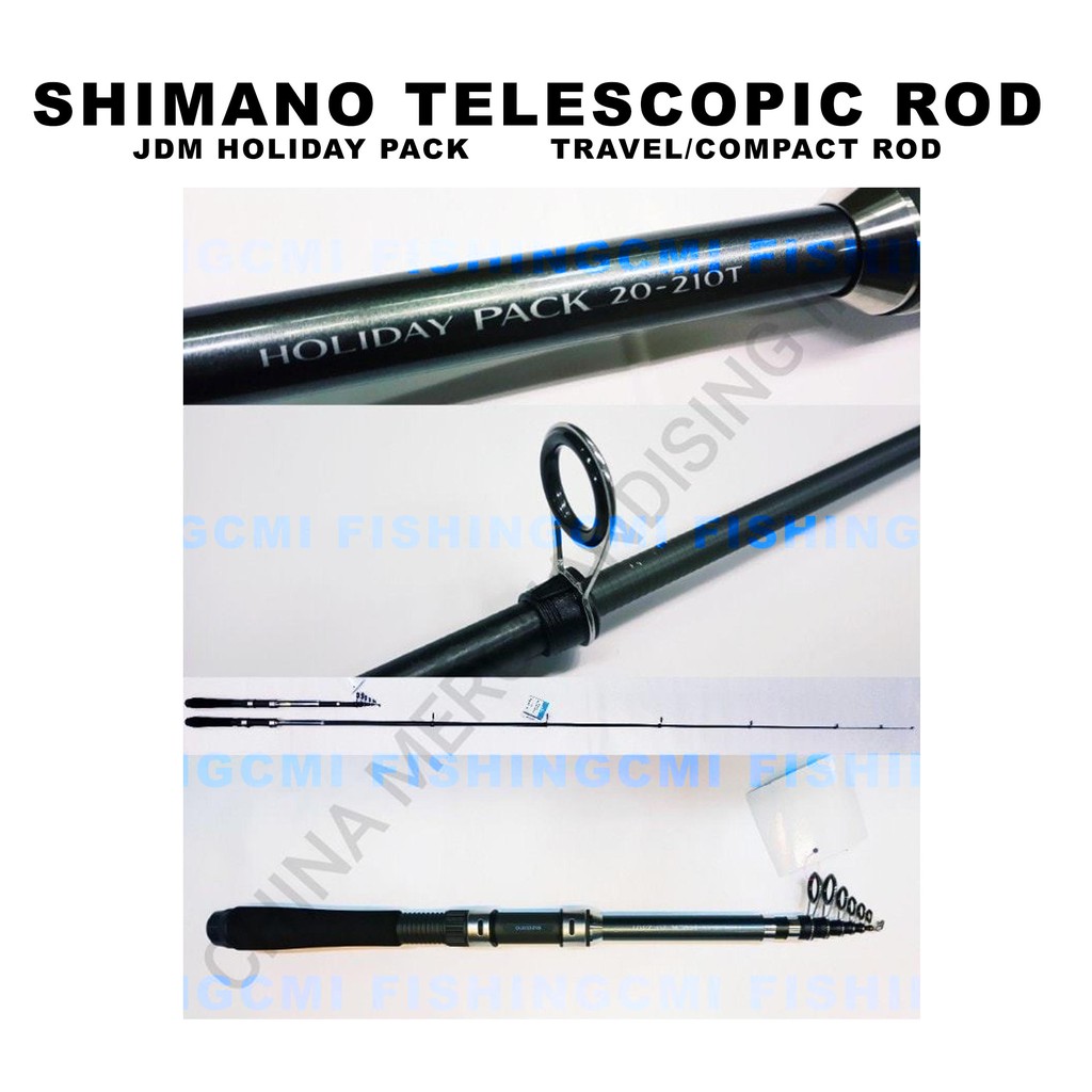 SHIMANO HOLIDAY PACK TELESCOPIC ROD travel jdm quality spinning fishing ...