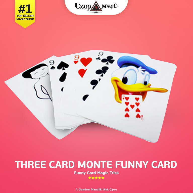 Monte Three Card Magic Tool/Funny Card - Uzop Magicshop (Magic Card ...