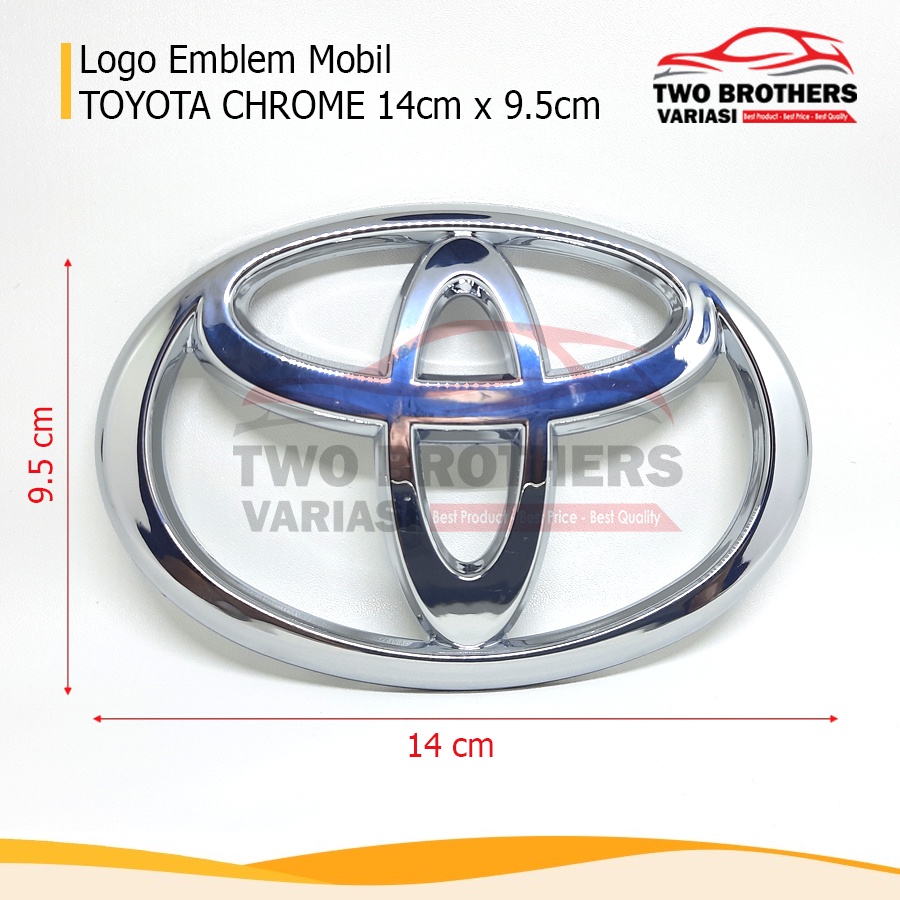 Toyota Chrome Car Emblem Logo 14cm x 9.5cm | Shopee Philippines