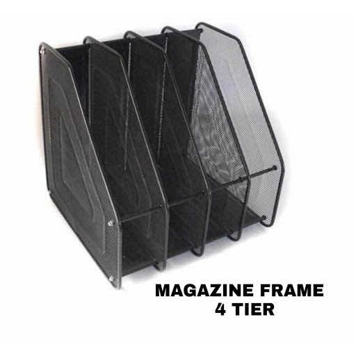 Wire Mesh 3 - Tier File Frame/File Bar/Magazine Rack | Shopee Philippines