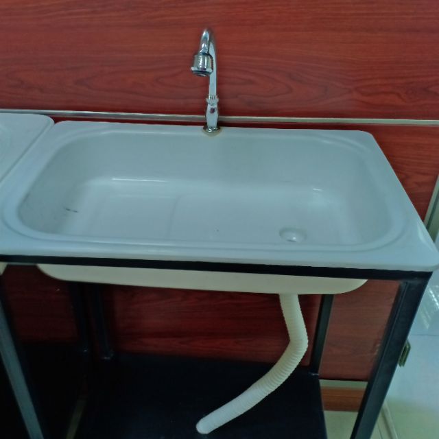 Plastic Sink Small 16" x 24" Lababo (adjustable ptrap hose not ...