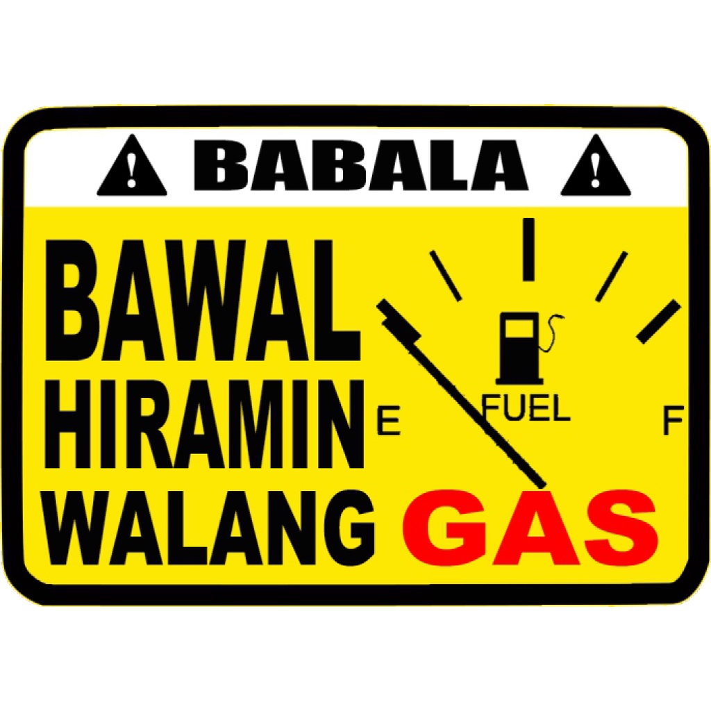 BABALA BAWAL HIRAMIN WALANG GAS VERSION 3 - 3 INCH STICKER | Shopee ...