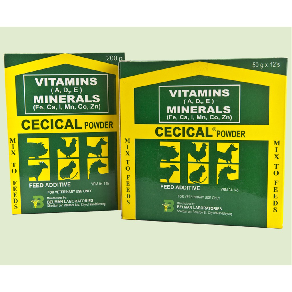 Cecical Powder Vitamins Feed Additive 200grams | Shopee Philippines