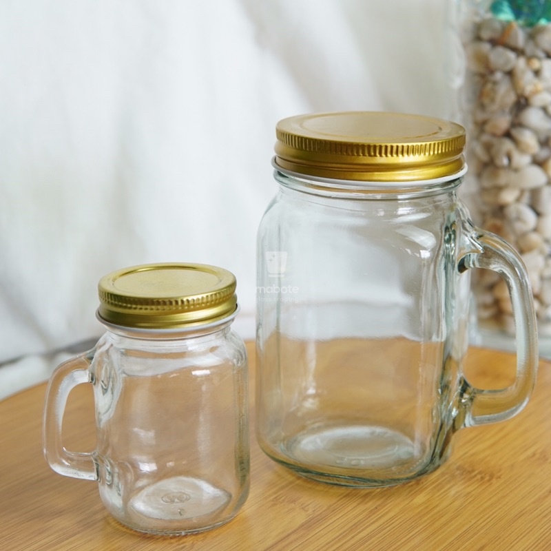 PLAIN mason jar iced coffe jar aesthetic kitchenware | Shopee Philippines