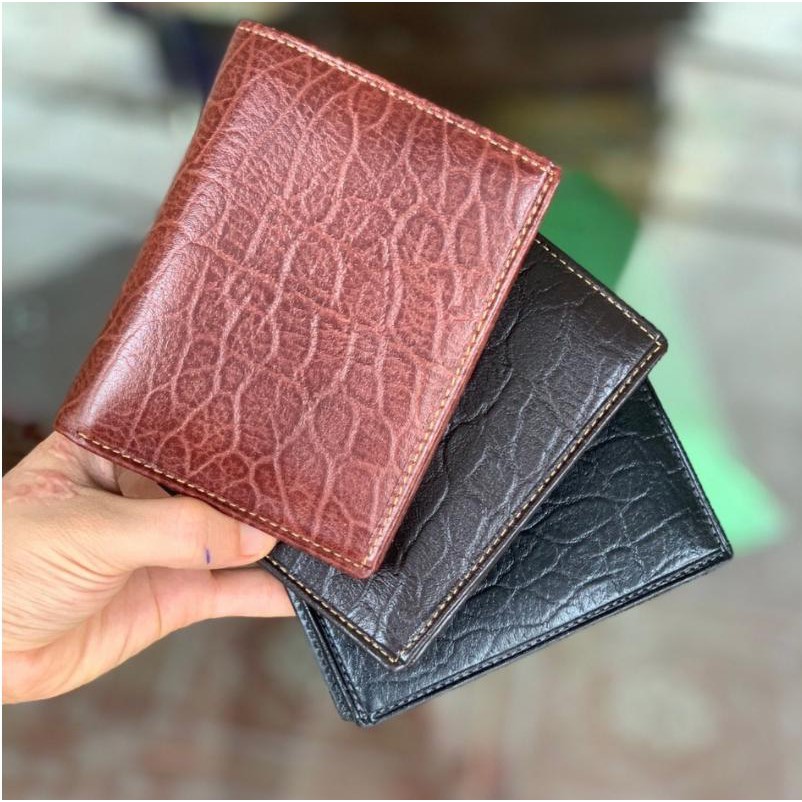 Soft and luxurious elephant grain genuine cowhide men's wallet - VHD03 ...