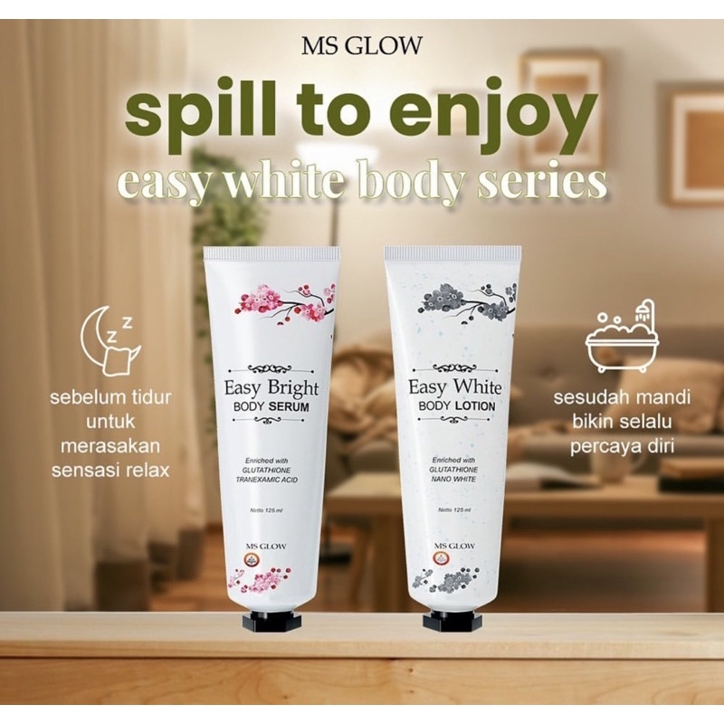 Ms. GLOW BODY LOTION SERIES // Eesy White / Easy Bright | Shopee ...