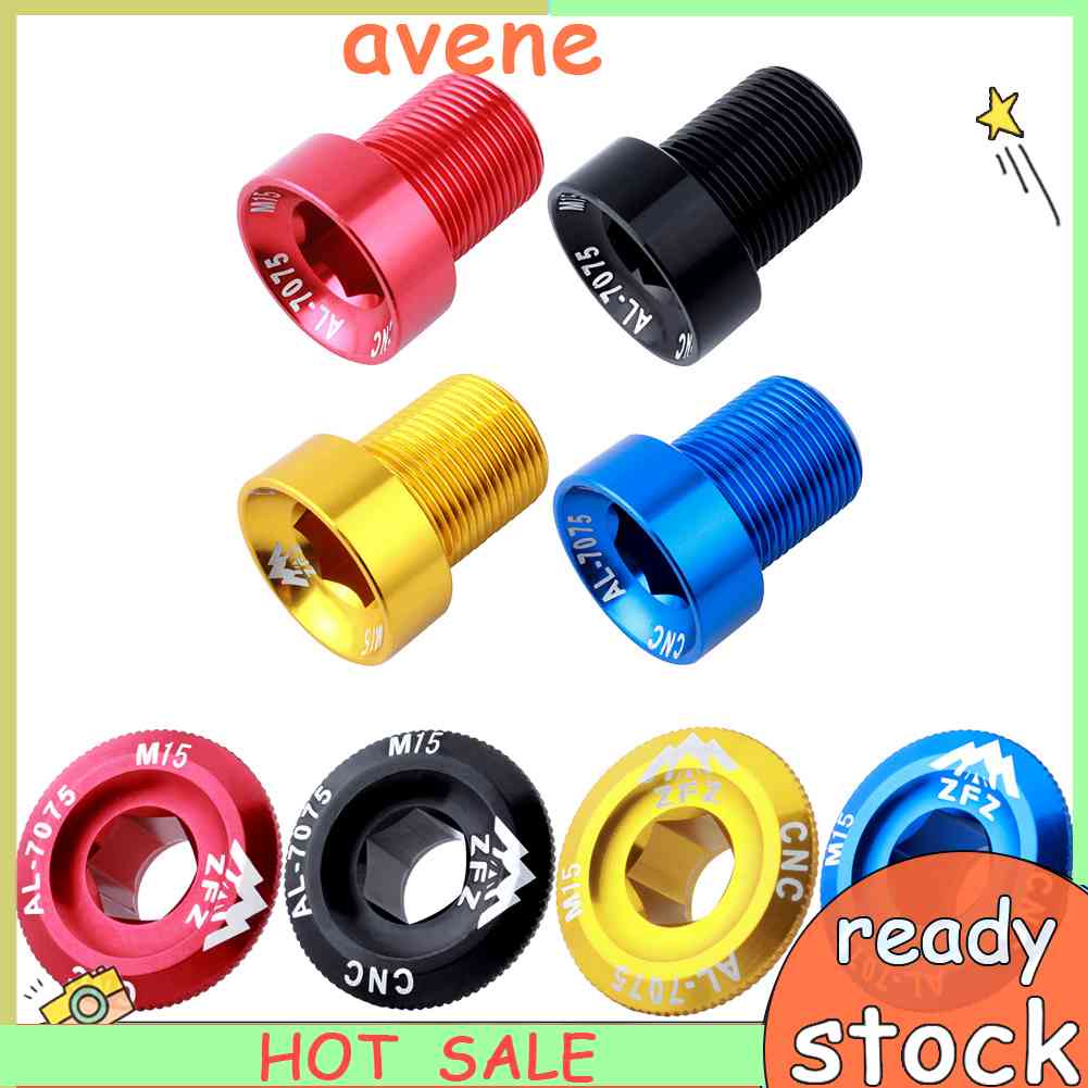 M15 MTB Bike Cranks Screw Aluminum Crankset Cover Cycling Crank Bolt ...