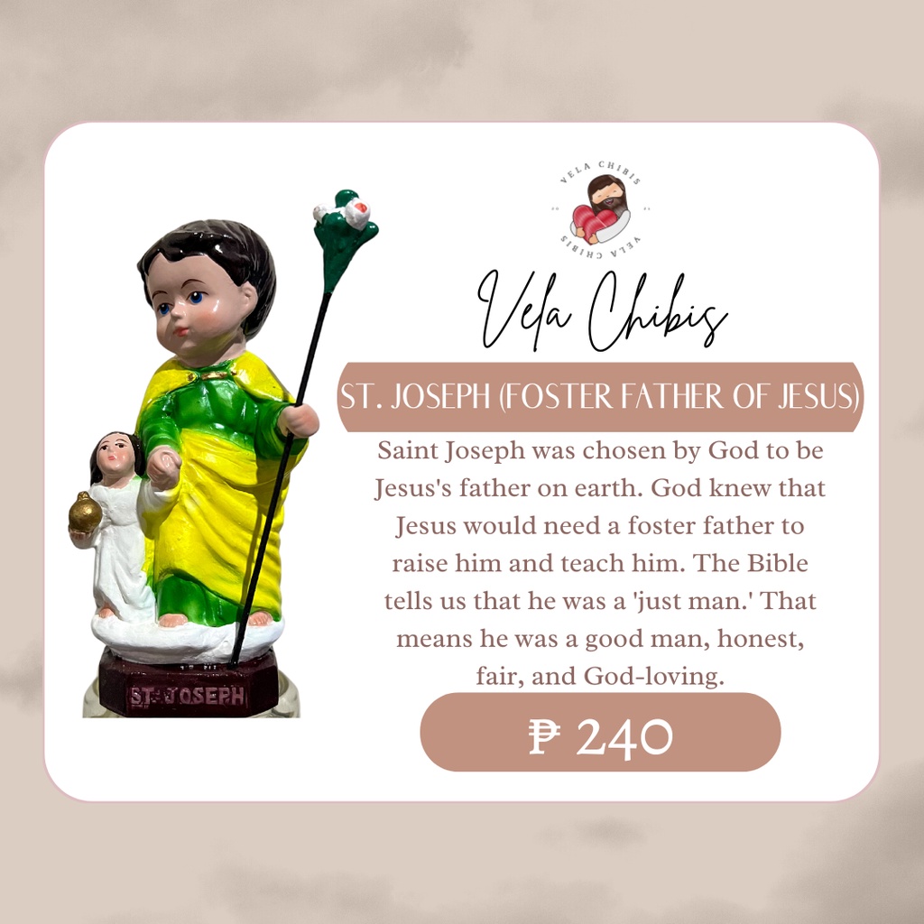 St. Joseph (Foster Father of Jesus) Chibi Image / Chibi Saint | Shopee ...