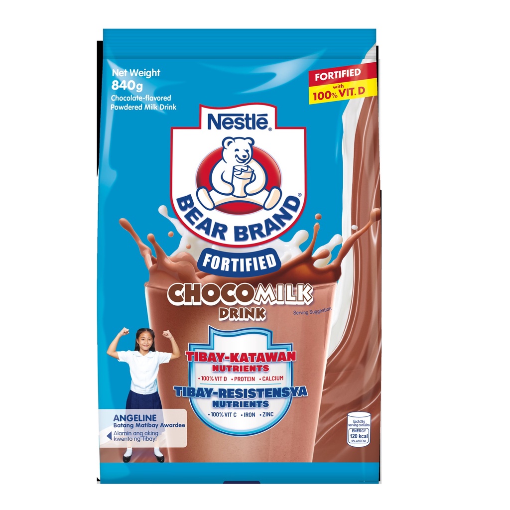Bear Brand Fortified Powdered Milk Chocolate 840g | Shopee Philippines