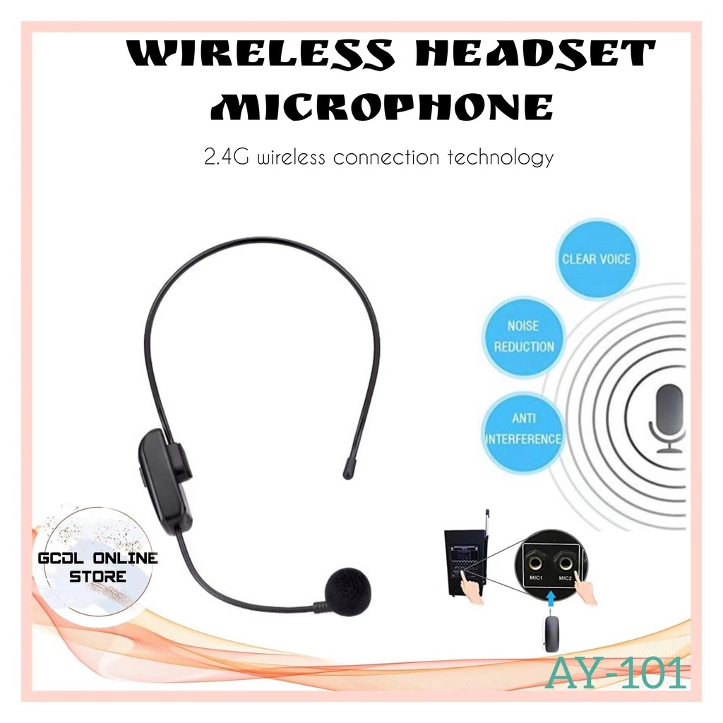 [Ready Stock] AY-101 WIRELESS MICROPHONE LAPEL | Shopee Philippines