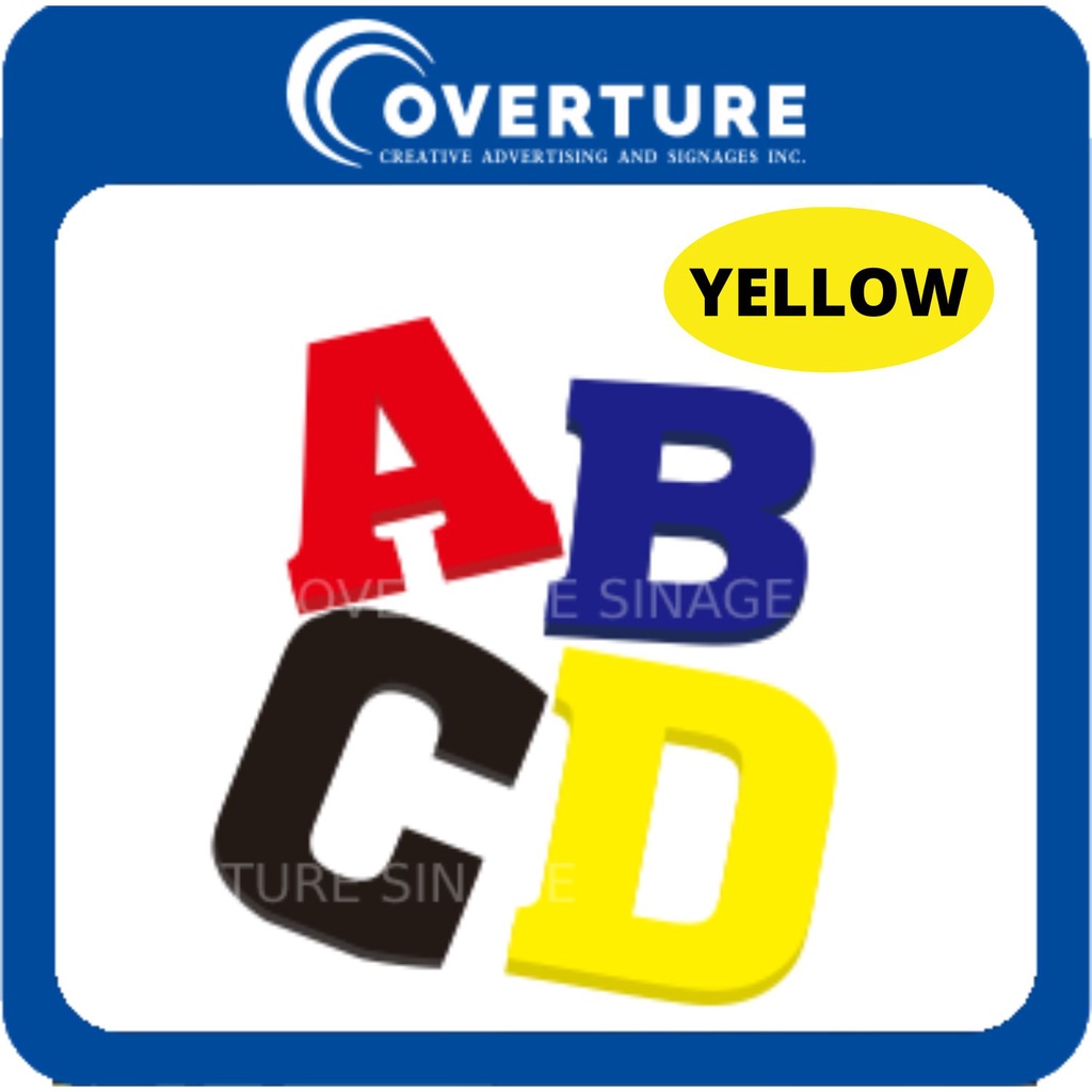 COverture Event & Home Decoration Color YELLOW 3D Standee 26 Capital ...