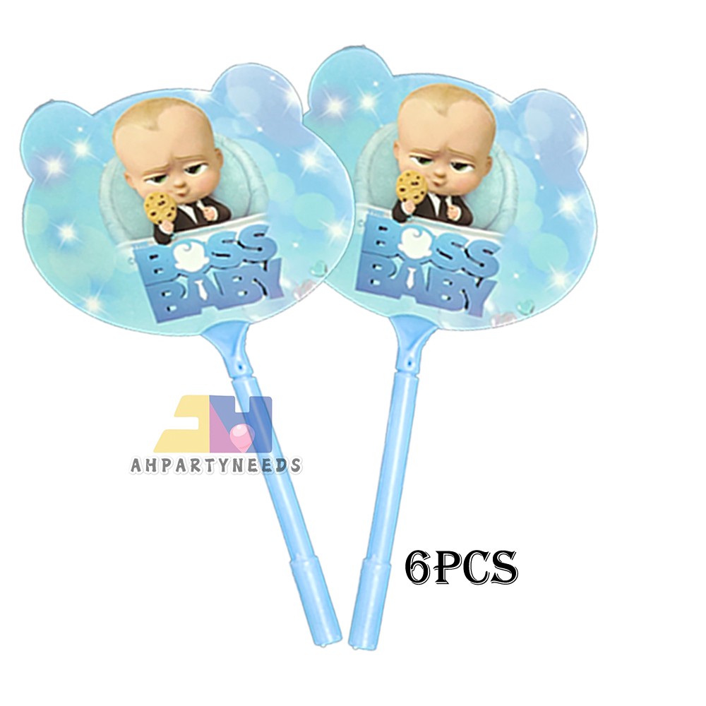 6pcs Boss Baby Fan Pen for games prizes for giveaways birthday ...