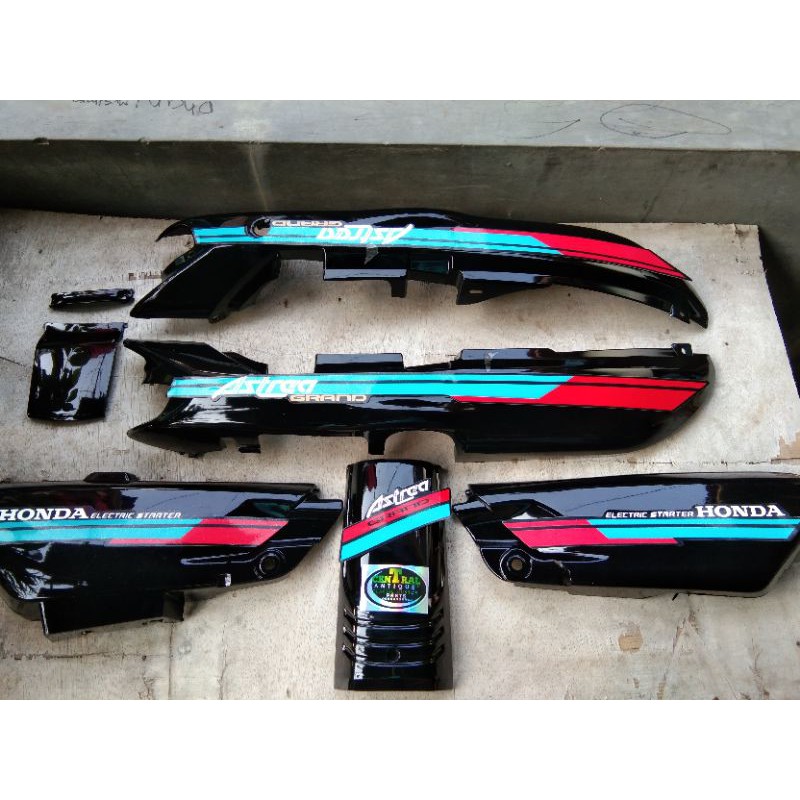 MERAH HIJAU Honda astrea grand sabit Legend body package with red and ...
