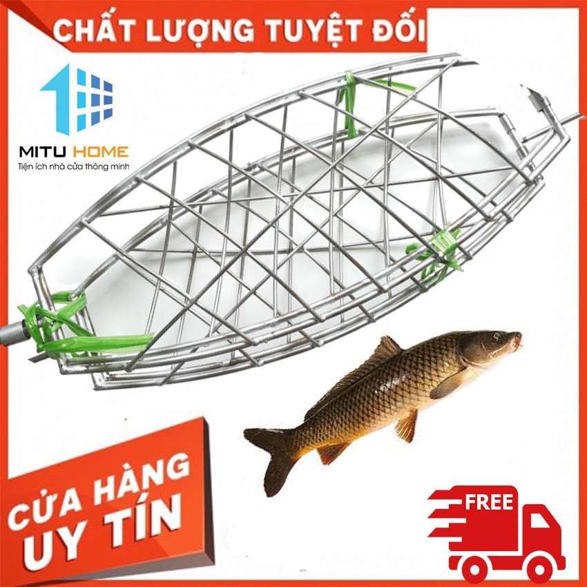 Fish grill made of thick stainless steel, no rust, 80cm long, 20cm wide ...