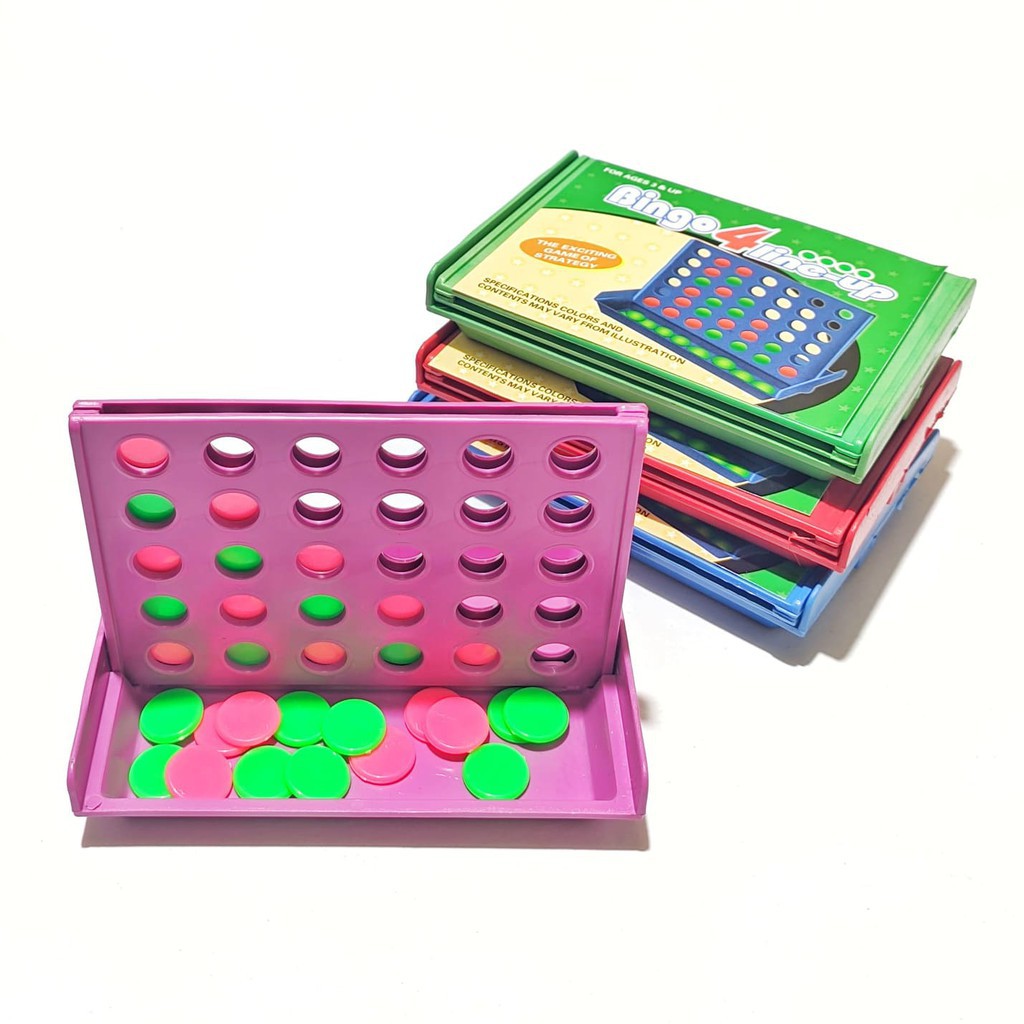 4 IN A Row Bingo Line Up Board Games Foldable Line Up 4 Toys for Kids ...