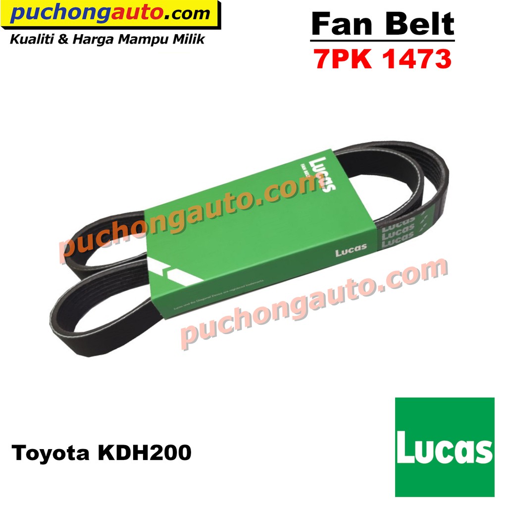 Fan Belt 7PK1473 - Toyota Hiace KDH200 - Lucas | Shopee Philippines