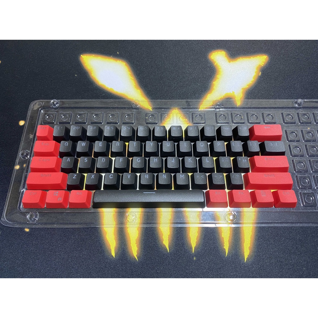 RK 61 Keycaps PBT Material OEM profile Backlit Two-Color Mechanical ...