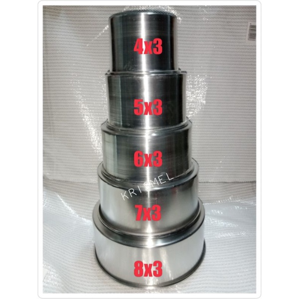 Round Pan 10x3 9x3 7x3 8x3 6x3 5x3 4x3 Aluminum gauge 0.30 Makapal ...