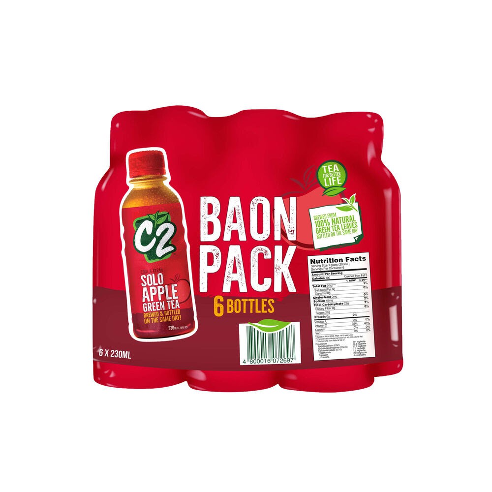 C2 Solo Apple Baon Pack (230ml x 6) | Shopee Philippines