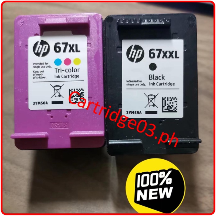 HP 67 XL Black tri Color Ink Cartridge compatible Deskjet 2700 2721 ...