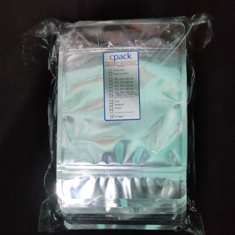 cpack stand up pouch with ziplock 14x20cm 100pcs | Shopee Philippines
