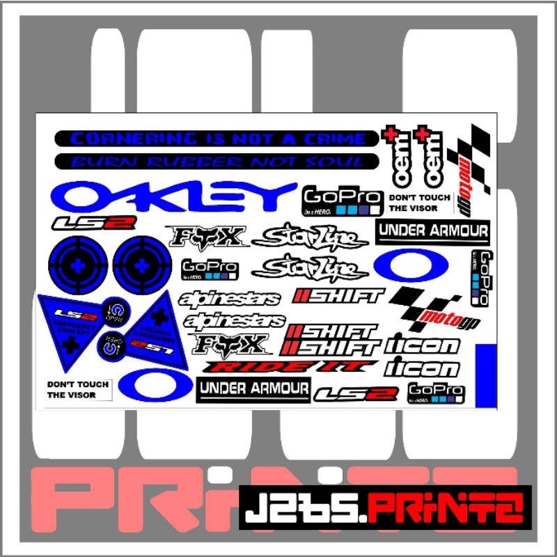 ls2/nhk/lev3/ls2/spyder/evo/kyt visor helmet sticker decals | Shopee ...