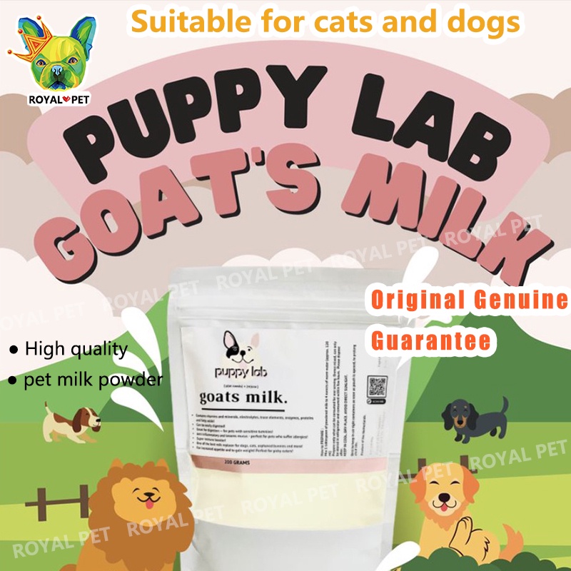 Puppy Lab Goat’s Milk Powder for Dogs Cats Pets 200 g (1 Pack) | Shopee ...