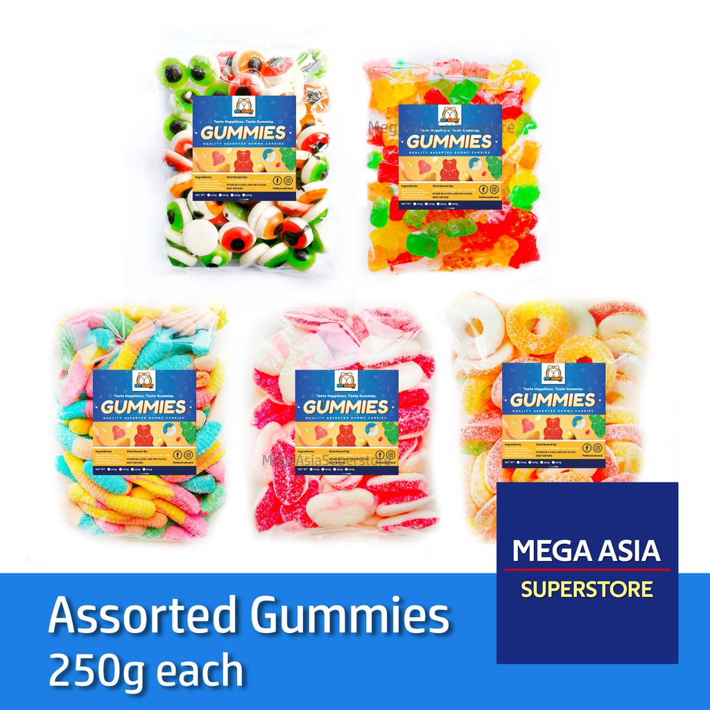 Mega Asia Bestseller Gummy Candies (5) Packs Assorted ( Bear ...