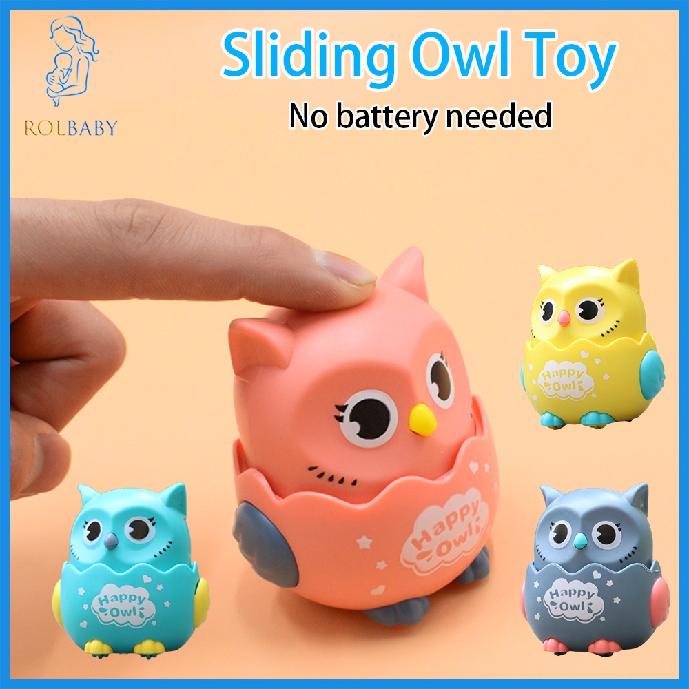 【COD】 baby toys sliding owl kids educational toys without battery ...