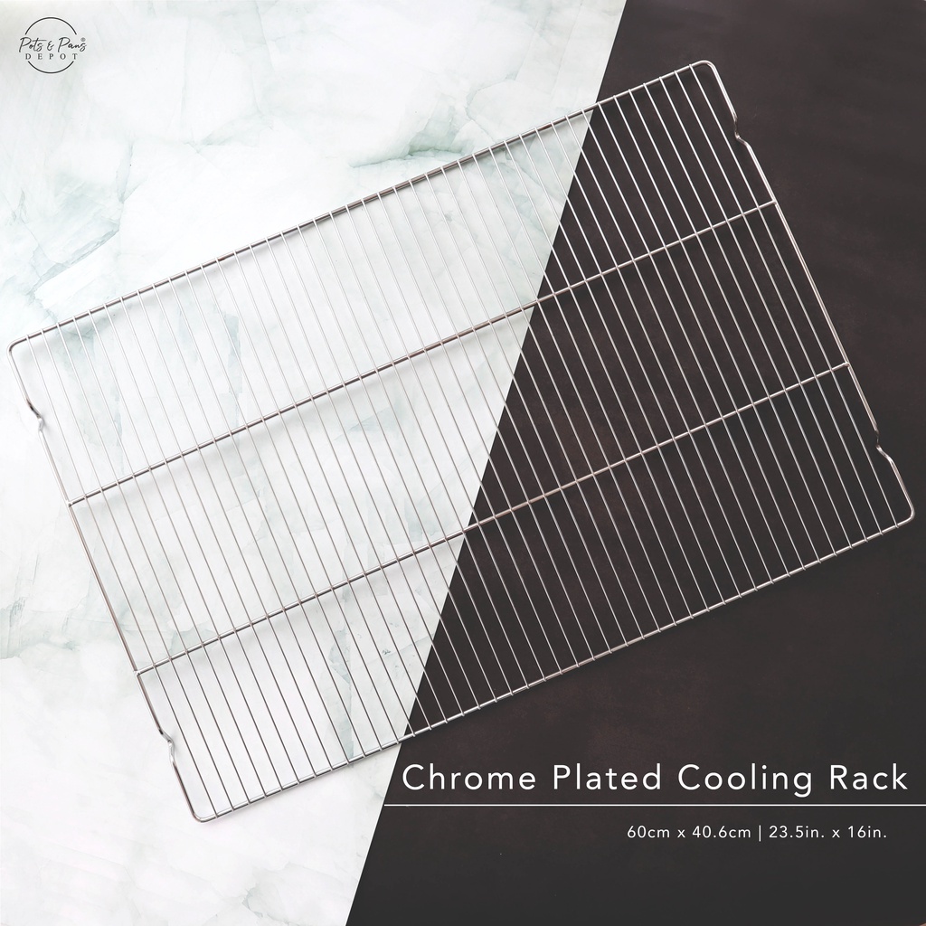 Chrome Plated Stainless Cooling Rack 60cm x 40.6xm | Shopee Philippines