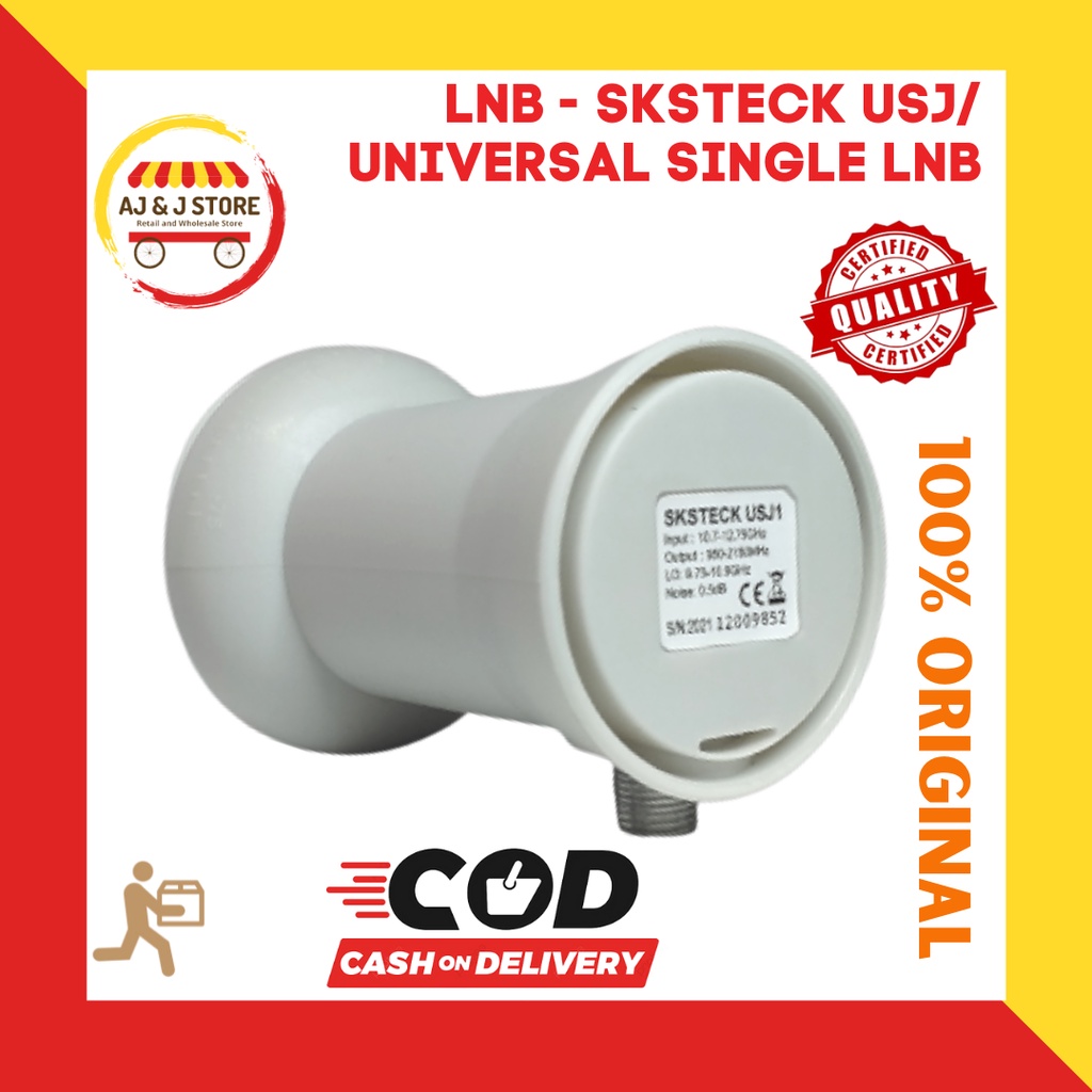 LNB - SKSTECK USJ/ UNIVERSAL SINGLE LNB FOR ALL SATELITE RECEIVER ...