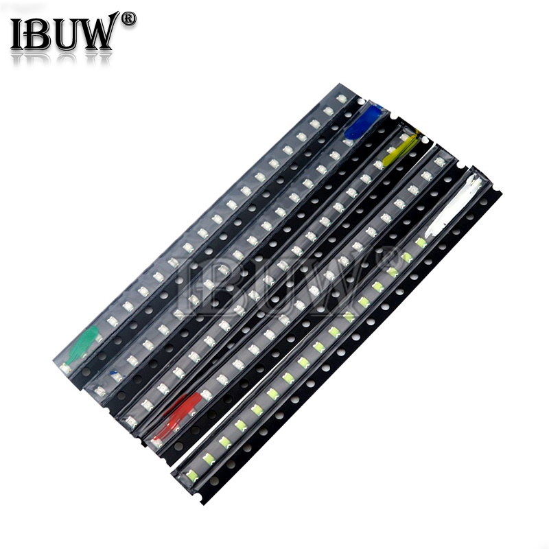100PCS=5 colors x 20pcs 5050 5730 1210 1206 0805 0603 LED Diode ...