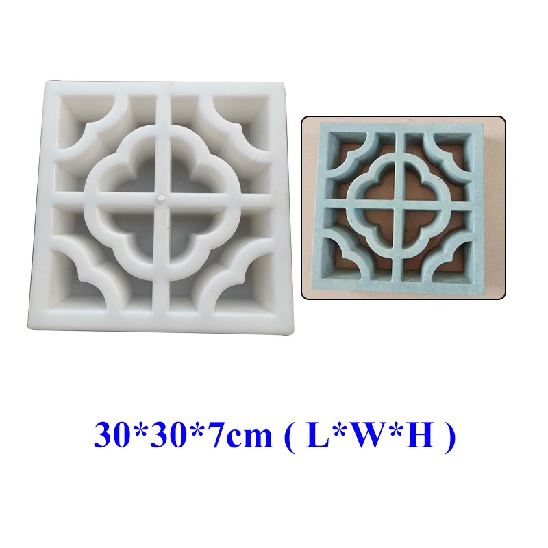 Cement Antique Brick Mold Square DIY Garden Wall Making Brick Mould ...