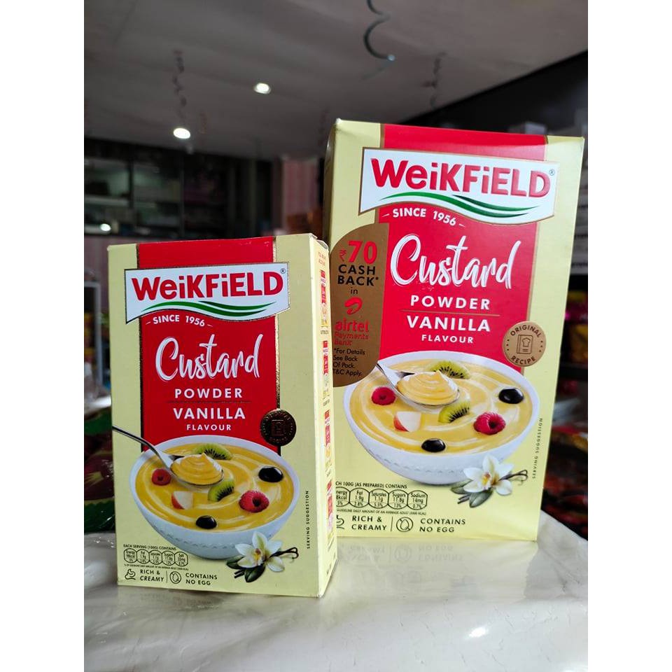 WEIKFIELD CUSTARD POWDER VANILLA 500G 100G | Shopee Philippines