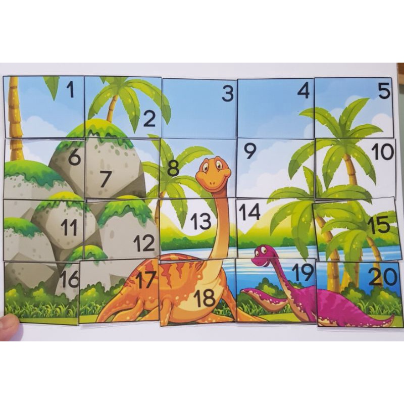 ESL Reward - PUZZLE 1 TO 20 LAMINATED AND VELCRO TYPE | Shopee Philippines