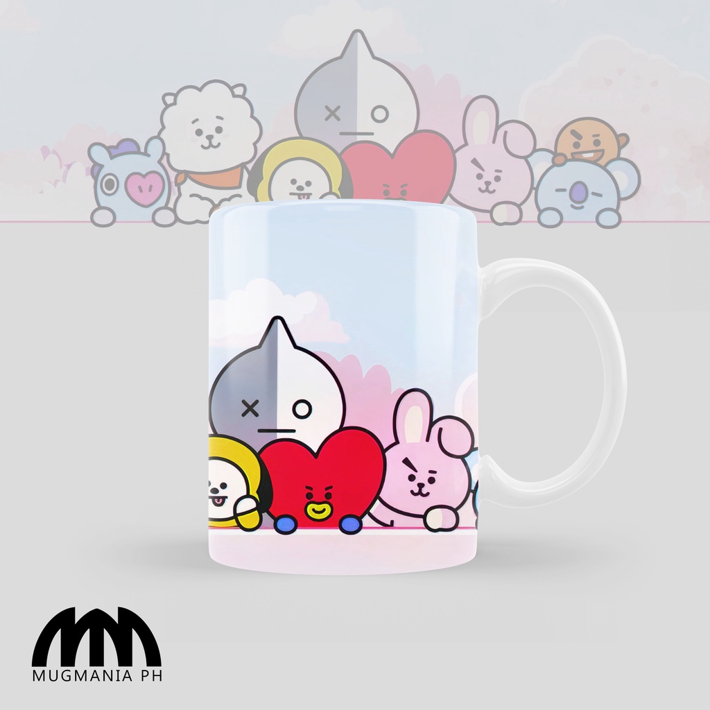 KPop Group Mugs - Mugmania - Jungkook V Suga Jimin JHope Jin RM V2 Mug ...