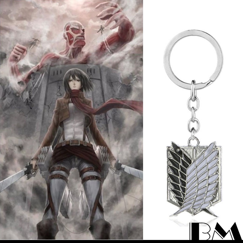 Attack On Titan Keychain Shingeki No Kyojin Anime Cosplay Wings of ...