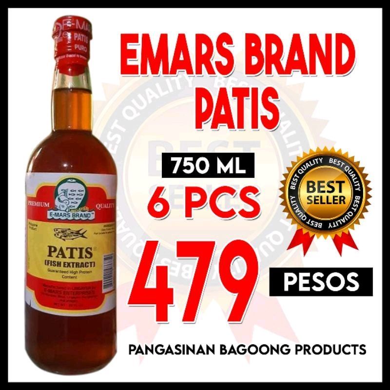 Pure Patis Pangasinan 750ML (Bundles of 6Pcs) | Shopee Philippines