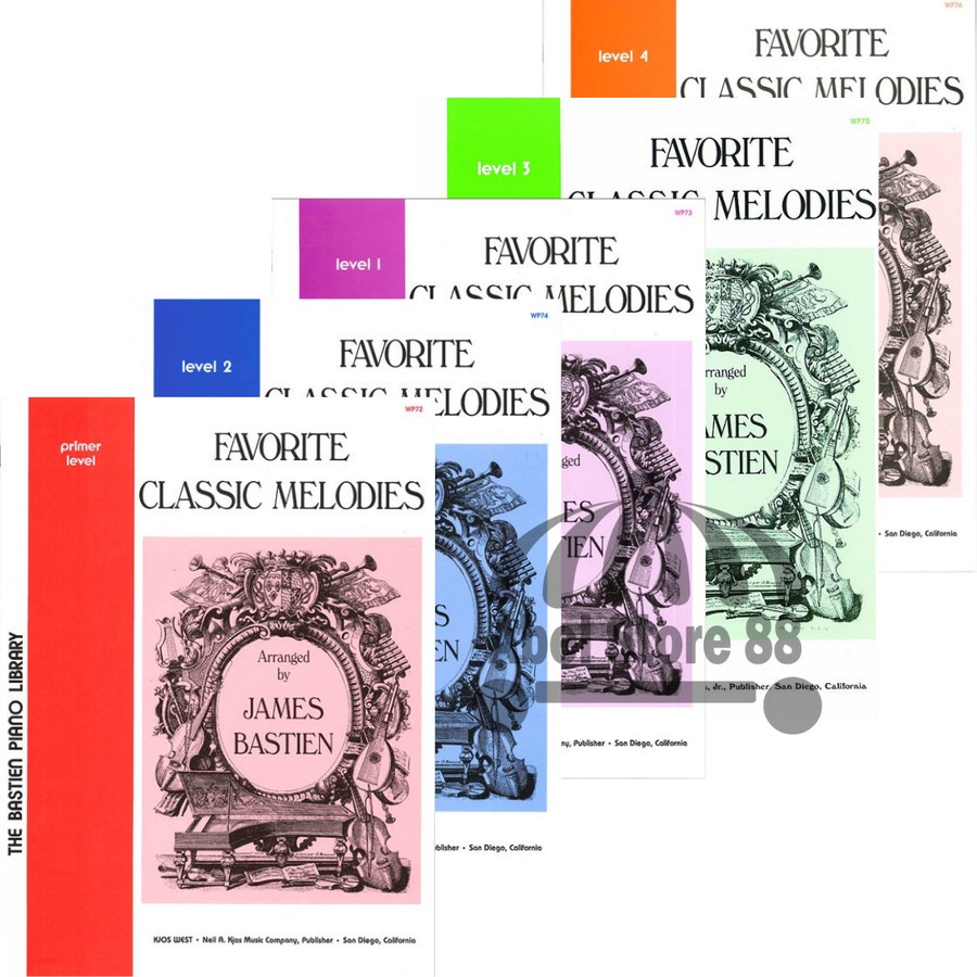 Favorite Classic Melodies Primer Level/1/2/3/4 Classic Piano Song Book ...