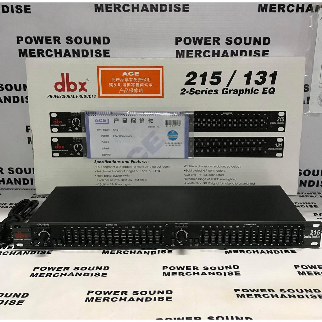 DBX 215/131 2 Series Graphic EQ Professional Products | Shopee Philippines