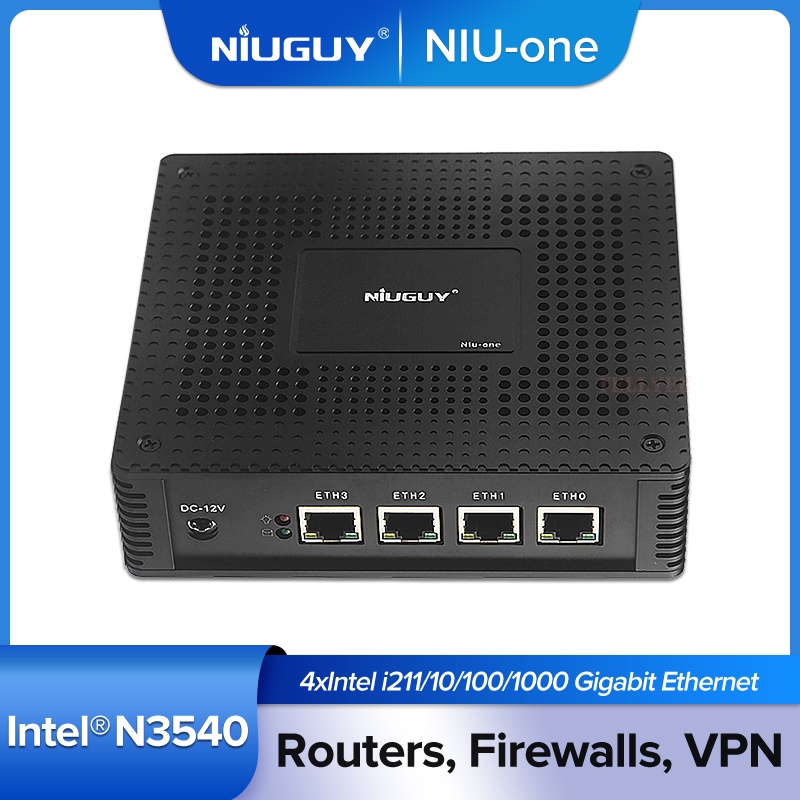 Niu-one gigabit multi-port IPC, pfSense firewall, VPN, router, smart ...