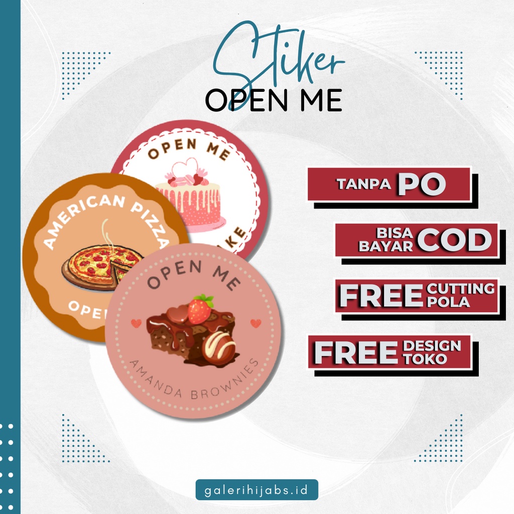 Open ME STICKER ROUND CUTTING | Open ME LABEL STICKER | Open ME OLSHOP ...