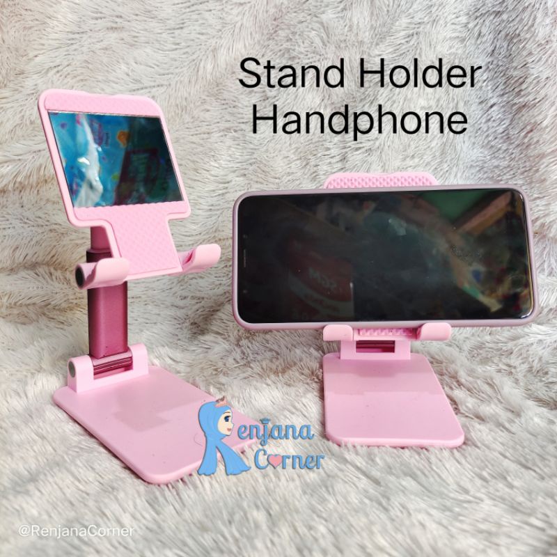 UNGU HP Cute Pink Purple Lilac Cell Phone Holder Stand / White Lilac ...