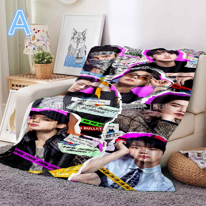 Customized BTS Blanket Picnic Kim Nam Jung, Seok-Jin, Min Yoon-Chi ...