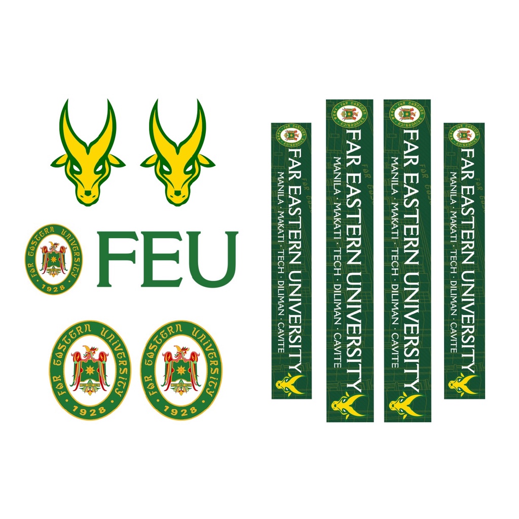 FEU 10 Pieces Car Sticker, FEU Tamarraws Car Sticker, Durable, Vynil ...