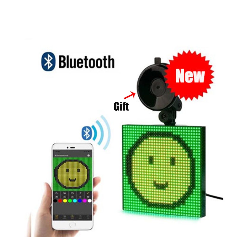 Car LED Display Screen APP Remotely Control GIF Programmable Custom ...