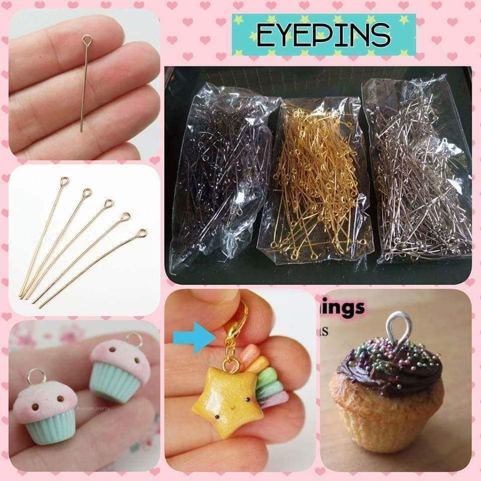 Eyepin 50pcs for DIY fashion accessories craft | Antique eye pin nine ...
